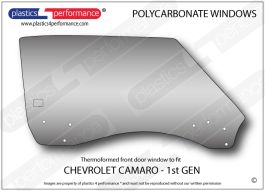 CHEVROLET Camaro 1st Generation - Lexan Polycarbonate right front door ...