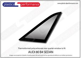 AUDI - 80 B4 Sedan - Lexan Polycarbonate right rear quarter window