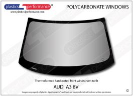 AUDI - A3 / S3 / RS3 8V - Hardcoated Lexan Polycarbonate front windscreen