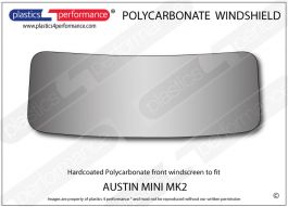 Mini MK2 - Hardcoated Lexan Polycarbonate front windscreen