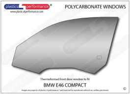 BMW E46 Compact - Lexan Makrolon polycarbonate left front door window