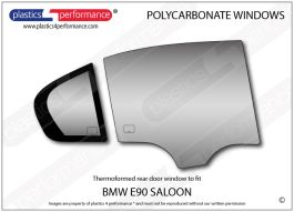 BMW - E90 Sedan - Lexan Polycarbonate right rear door window