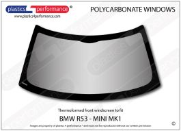 BMW MINI - Mini MK1 R50 R53 - Hardcoated Lexan Polycarbonate front ...