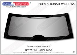 BMW MINI - MK2 R56 - Lexan / Makrolon Polycarbonate rear window