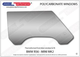 BMW MINI - MK2 R56 - Lexan Polycarbonate right front door window