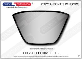 CHEVROLET Corvette C3 - Lexan Makrolon Polycarbonate rear window