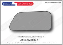 Mini MK1 - Lexan Polycarbonate right rear quarter window