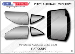 FIAT - Coupe - Lexan Polycarbonate window kit