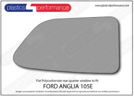 FORD - Anglia 105e - Lexan Polycarbonate right rear quarter window