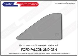 FORD - Falcon 2nd Generation - Lexan Polycarbonate right rear quarter ...