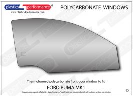 FORD - Puma - Lexan Polycarbonate right front door window