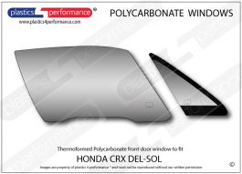 HONDA - CR-X del Sol - Lexan Polycarbonate right front door window