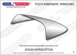 JENSEN - Interceptor - Lexan Polycarbonate rear screen