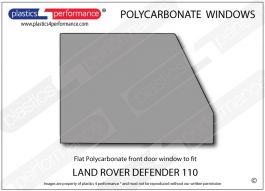 LAND ROVER - Defender 110 - Lexan Polycarbonate right front door window