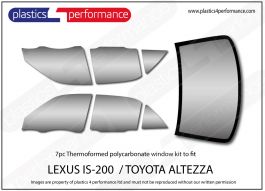 LEXUS - IS 200 - Lexan Polycarbonate window kit