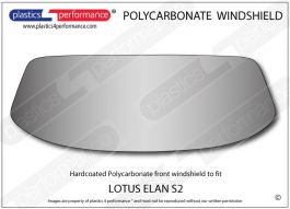 LOTUS Elan S2 - Hardcoated Lexan Polycarbonate front windscreen