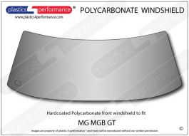 MG - MGB GT - Hardcoated Lexan Polycarbonate front windscreen