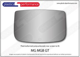 MG - MGB GT - Lexan Polycarbonate rear screen