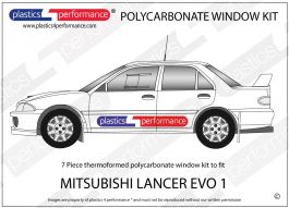 MITSUBISHI - Lancer Evo 1 - Lexan Polycarbonate window kit