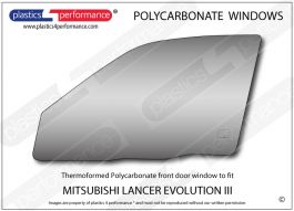 MITSUBISHI - Lancer Evo 3 - Lexan Polycarbonate left front door window