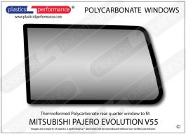 MITSUBISHI - Pajero Evolution V55 - Lexan Polycarbonate left rear ...