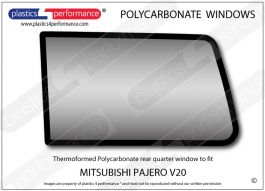 MITSUBISHI - Pajero V20 - Lexan Polycarbonate left rear quarter window