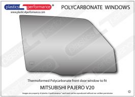 MITSUBISHI - Pajero V20 - Lexan Polycarbonate right front door window