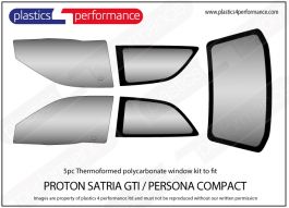 PROTON - Satria GTI / Persona Compact- Lexan Polycarbonate window kit