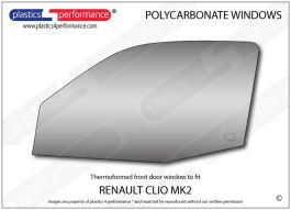 RENAULT Clio Mk2 - Lexan Polycarbonate left front door window