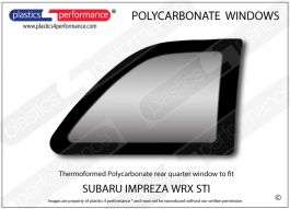 SUBARU Impreza WRX Type R STI Coupe - Lexan Polycarbonate right rear ...