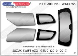 SUZUKI Swift MK2 AZG - Lexan Polycarbonate window kit