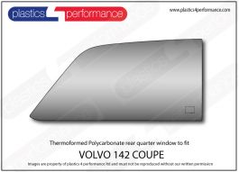 VOLVO - 142 Coupe - Lexan Polycarbonate right rear quarter window
