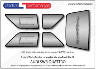Audi Sport Quattro S1 S2 Lexan Polycarbonate windows - Plastics 4 ...