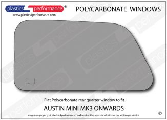 Classic Mini MK3 onwards Lexan Polycarbonate windows - Plastics 4 ...