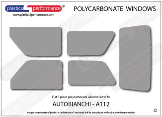A112 - Autobianchi - Lexan Polycarbonate Windows & Kits