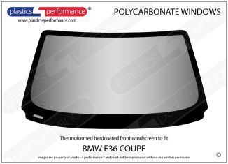 BMW E36 3 Series Coupe Lexan Polycarbonate windows - Plastics 4 Performance