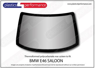 BMW E46 3 Series Sedan Lexan Polycarbonate windows - Plastics 4 Performance