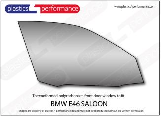 BMW E46 3 Series Sedan Lexan Polycarbonate windows - Plastics 4 Performance