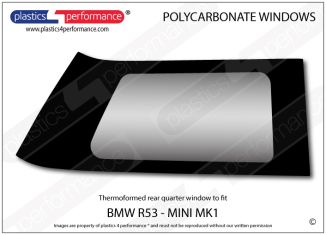 Mini Cooper MK1 (R50/R53) Lexan Polycarbonate windows - Plastics 4 ...