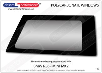 Mini Cooper MK2 (R56) Lexan Polycarbonate windows - Plastics 4 Performance