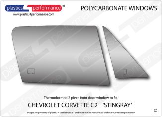 Chevrolet Corvette C2 Stingray Lexan Polycarbonate windows - Plastics 4 ...