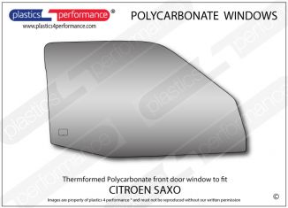 Citroën Saxo Lexan Polycarbonate windows - Plastics 4 Performance