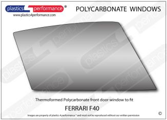 Ferrari F40 Lexan Polycarbonate windows - Plastics 4 Performance