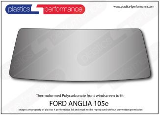 Ford Anglia 105e Lexan Polycarbonate windows - Plastics 4 Performance