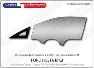 Ford Fiesta MK8 3dr Lexan Polycarbonate windows - Plastics 4 Performance
