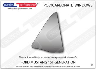 Ford Mustang 1st Generation Lexan Polycarbonate windows - Plastics 4 ...