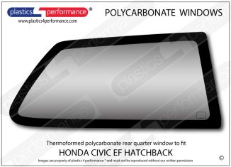Honda Civic EF Hatchback Lexan Polycarbonate windows - Plastics 4 ...
