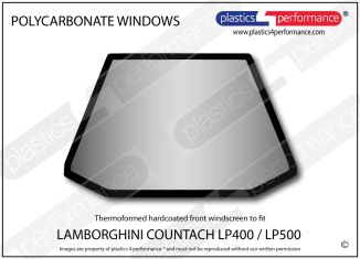 Lamborghini Countach LP400 / LP500 Lexan Polycarbonate windows ...