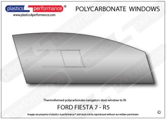 Ford Fiesta MK7 R5 Lexan Polycarbonate windows - Plastics 4 Performance