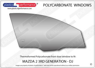 Mazda Mazda2 3rd Generation DJ Lexan Polycarbonate windows - Plastics 4 ...